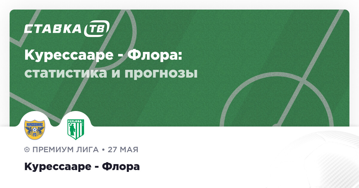 Курессааре — Флора: прогнозы 27 мая 2025 | СТАВКА ТВ